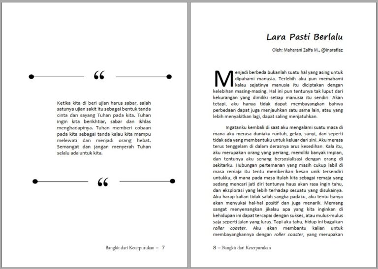 Cara Membuat Desain Layout Buku di Microsoft Word Beserta Contohnya ...