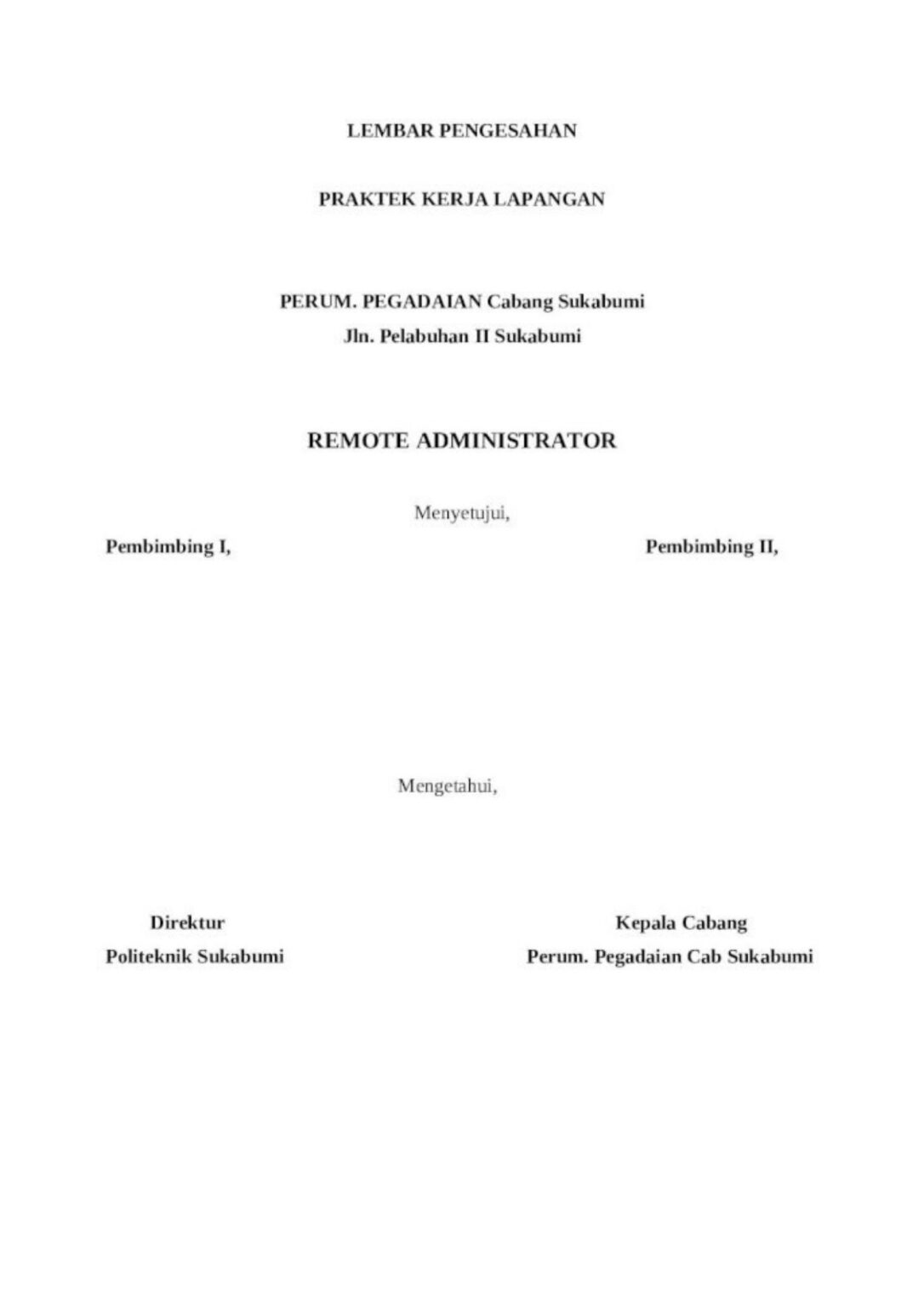 8 Contoh Lembar Pengesahan untuk Berbagai Jenis Keperluan! - Detak Pustaka
